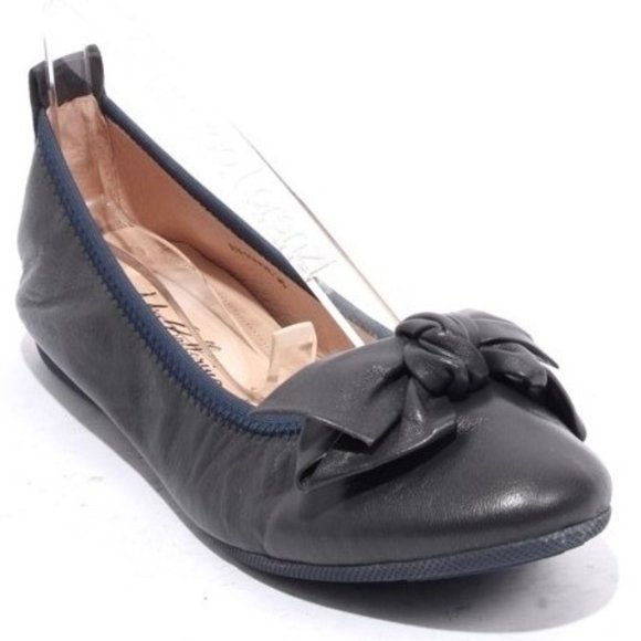 Gianni Renzi Couture | Shoes | Italian Navy Leather Bow Comfort Ballet ...